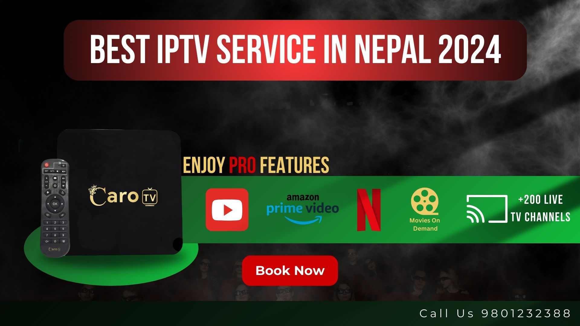 Caro TV Nepal: TV and Internet